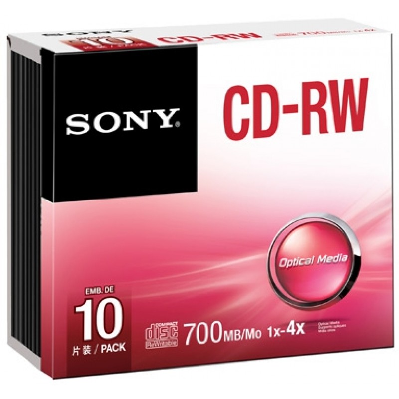 CD-RW Sony 4x / CDRW Sony jewel case tebal / Sony CD RW single pack ...